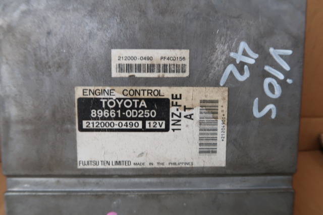 TOYOTA VIOS NCP42 ENGINE ECU EM - Halfcut Malaysia KL Selangor Penang ...