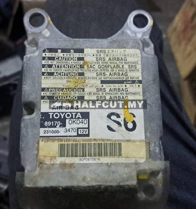 TOYOTA HILUX KUN26 AIR BAG ECU (89170-0K040) ( S6) - Halfcut Malaysia ...
